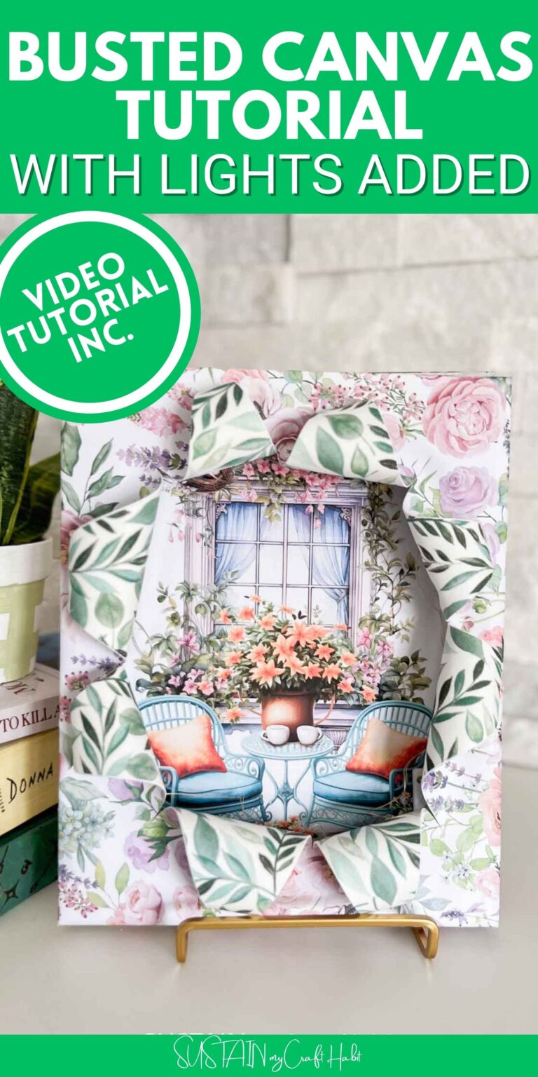 Busted Canvas Tutorial with Lights – Sustain My Craft Habit