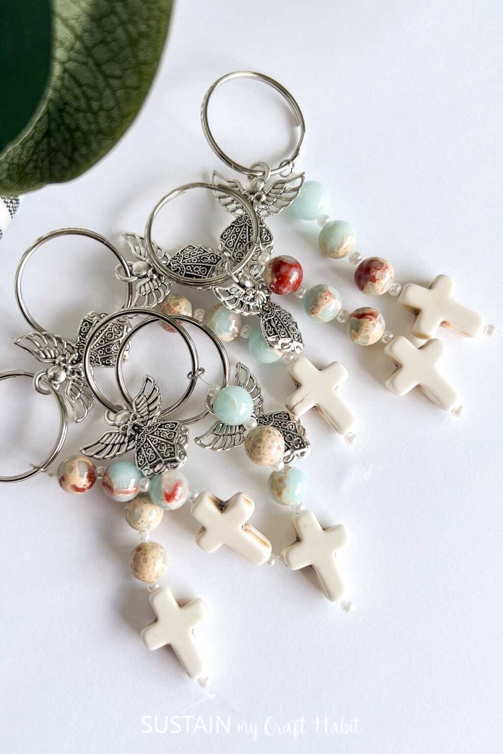 Beaded Cross Keychain Party Favor Idea – Sustain My Craft Habit