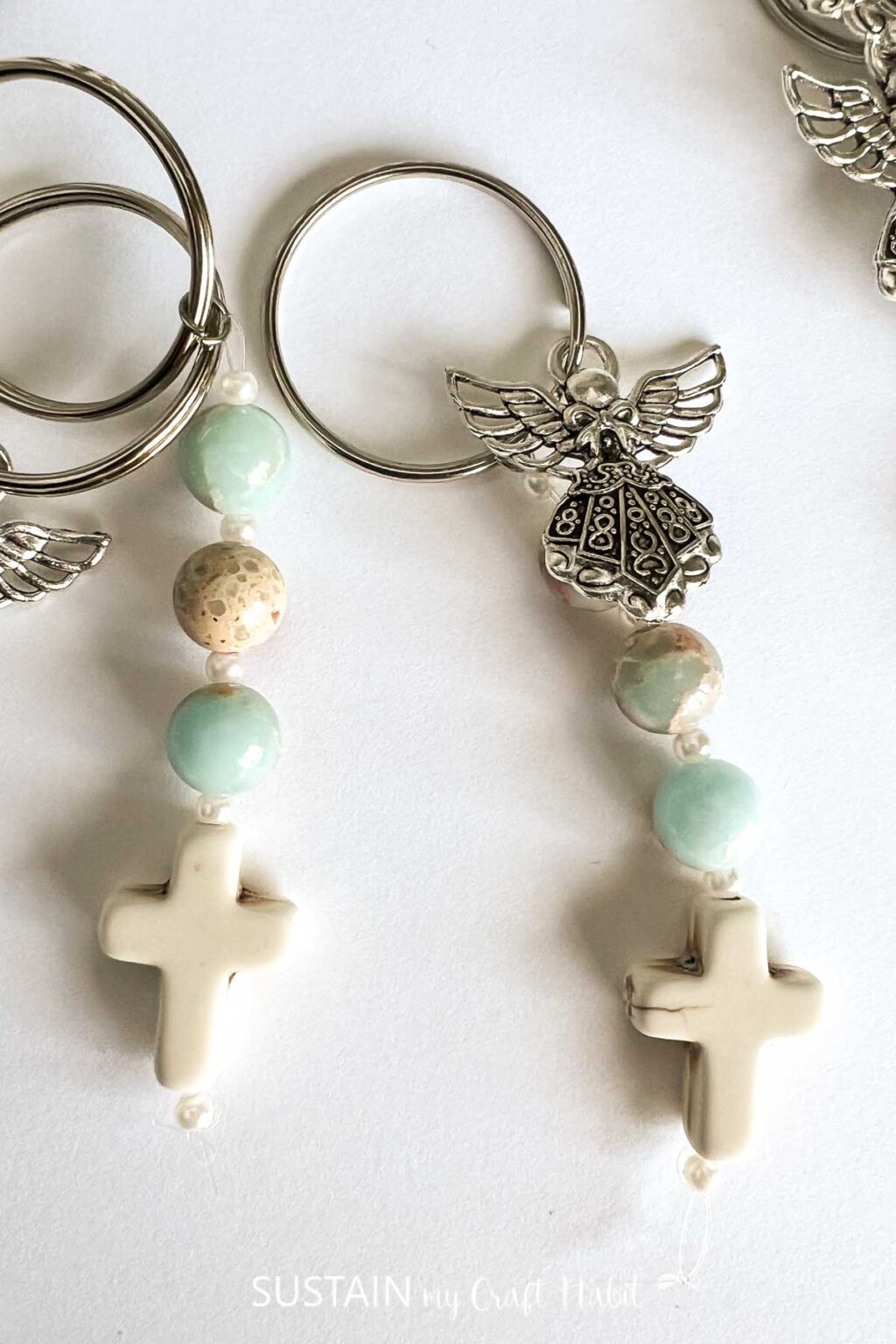 Beaded Cross Keychain Party Favor Idea – Sustain My Craft Habit