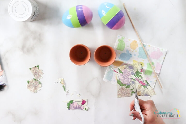 Easter Egg Topiary Craft Idea – Sustain My Craft Habit